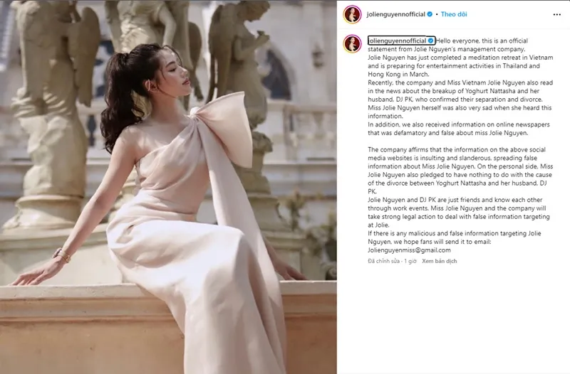Thực hư thông tin Jolie Nguyễn là nguyên nhân khiến diễn viên Yoghurt Nattasha và DJ PK Piyawat ...