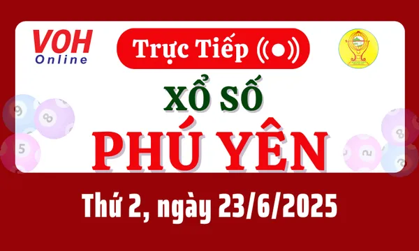XSPY 23/6 - Kết quả xổ số Phú Yên hôm nay thứ 2 ngày 23/6/2025