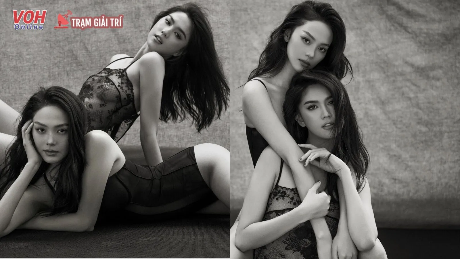 "Chị Chị Em Em 2" - Minh Hằng, Ngọc Trinh khoe vòng 1 nóng bỏng trong bộ ảnh mới