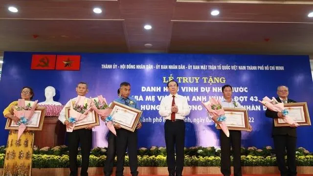TPHCM truy tặng danh hiệu cho 8 Bà Mẹ Việt Nam Anh hùng