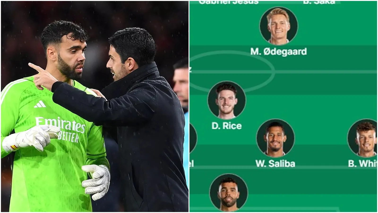 Đội hình Arsenal vs Tottenham: David Raya tiếp tục bắt chính | Chờ tài "cầm quân" của HLV Mikel ...