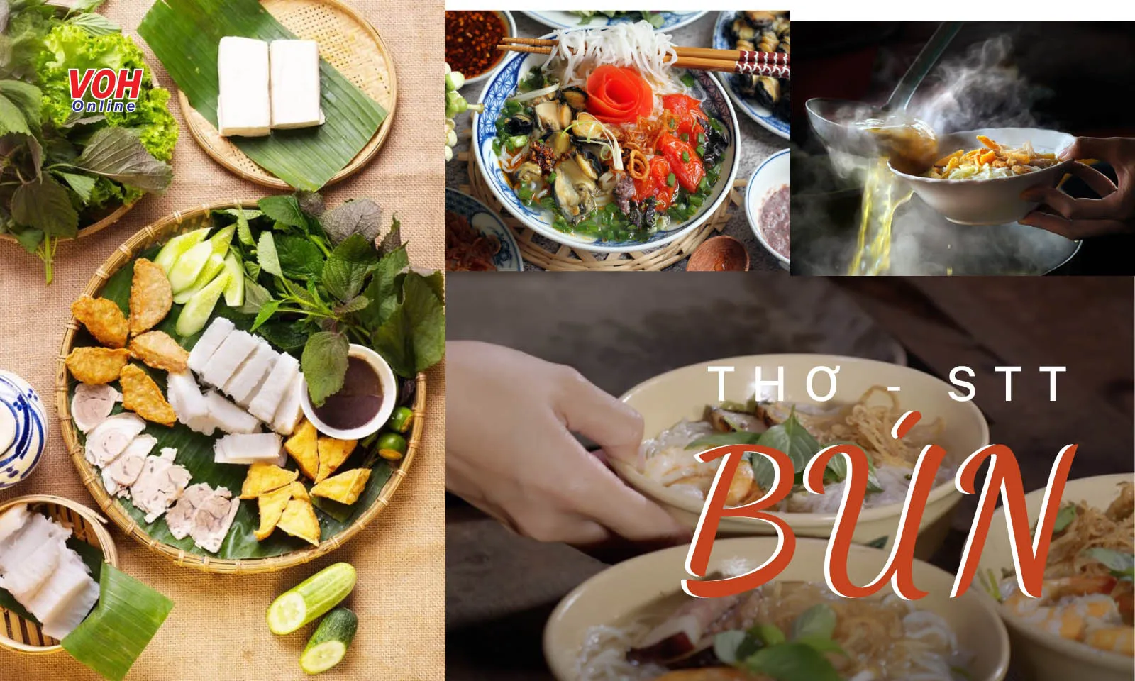 33 stt, thơ về bún - món ăn dân dã của người Việt